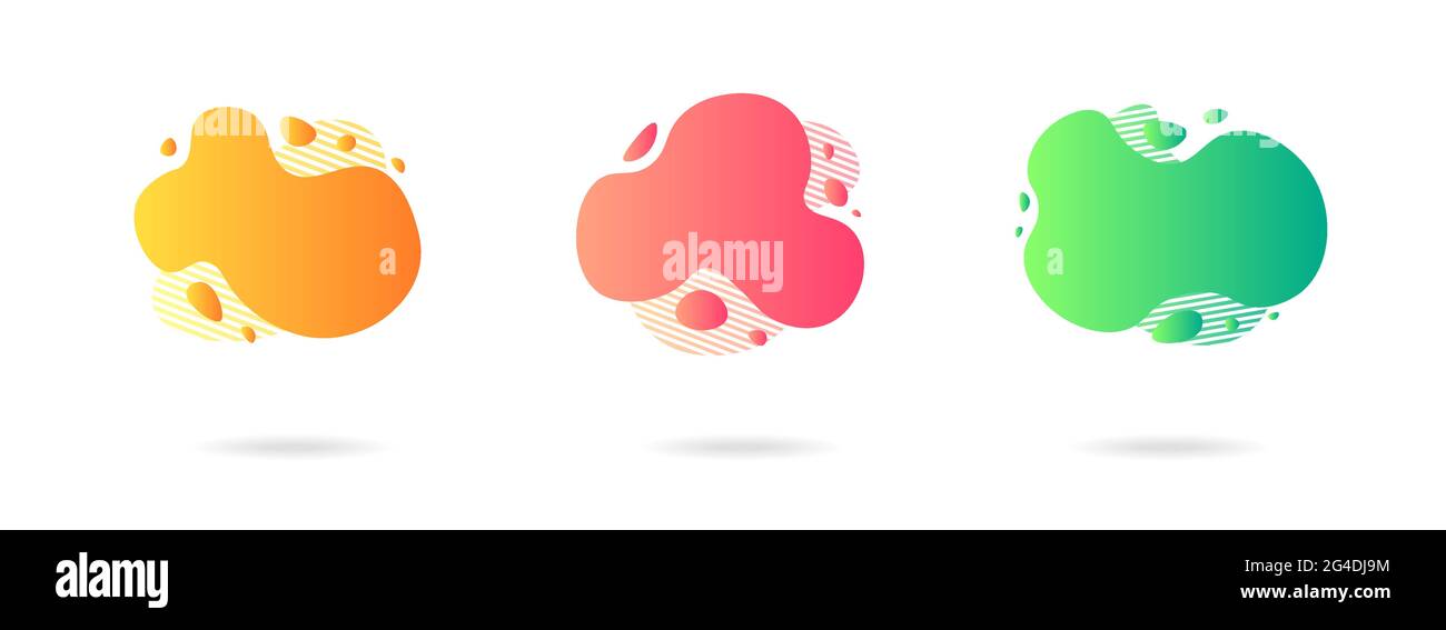 Abstract dynamic gradient graphic elements in modern style. Banners ...