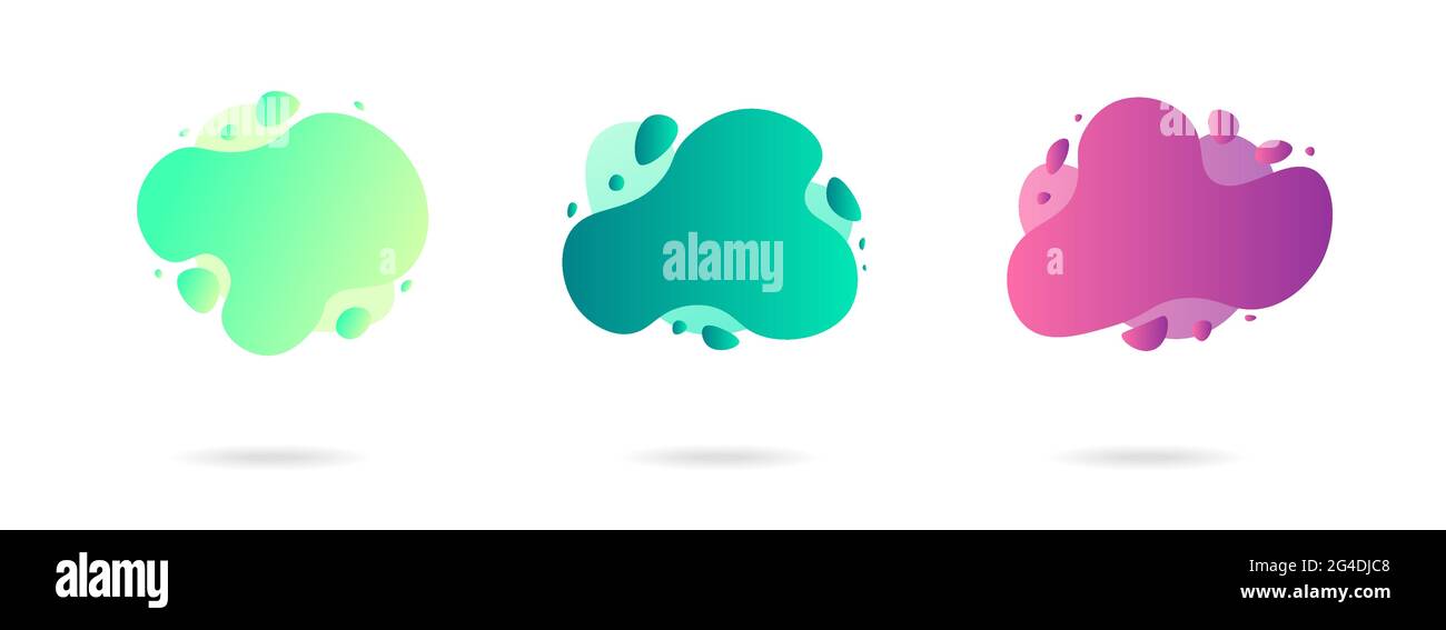 Abstract dynamic gradient graphic elements in modern style. Banners ...