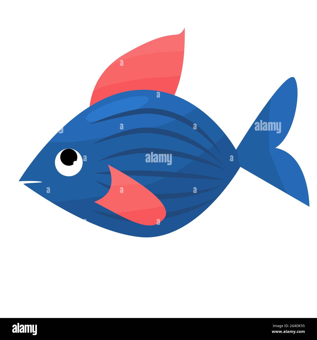 Beautiful fantastic fish icon isolated vector illustration Stock Vector ...