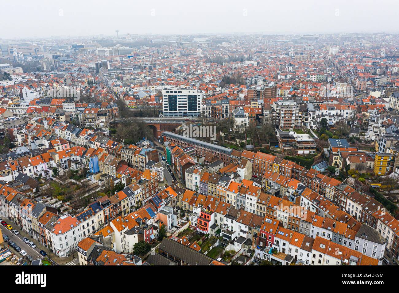 Bruxelles aerial hi-res stock photography and images - Alamy