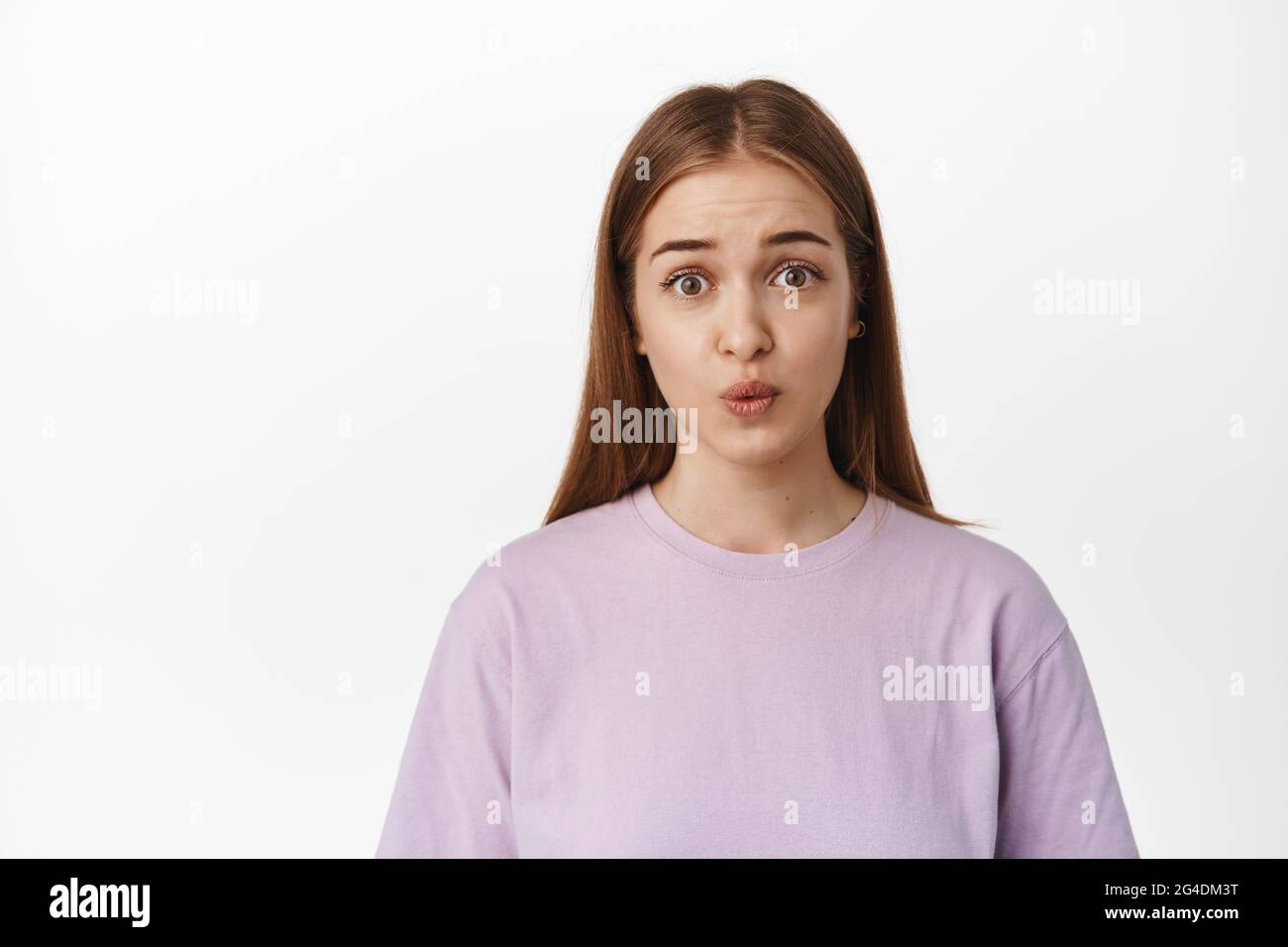 Cute coy expression hi-res stock photography and images - Alamy