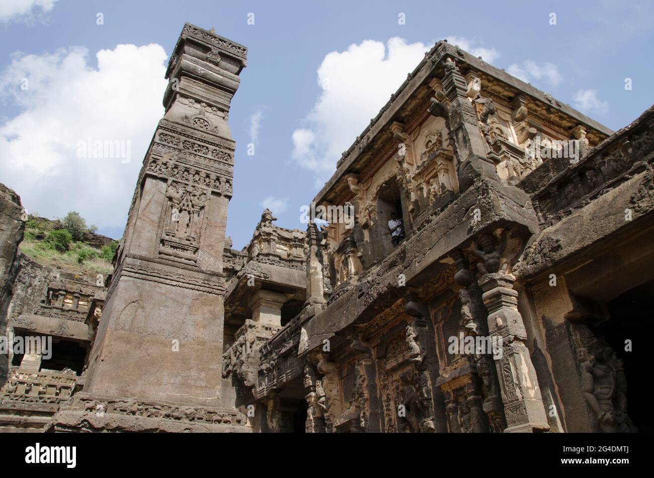17 July 2017, The Kailasa temple, cave 16 in Ellora complex. A UNESCO ...