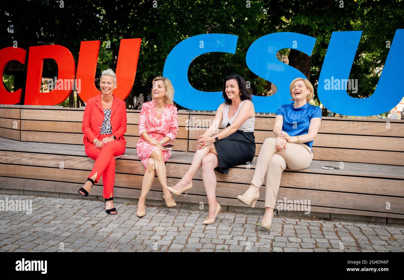 Berlin, Germany. 21st June, 2021. Silvia Breher (l-r), Deputy Federal ...