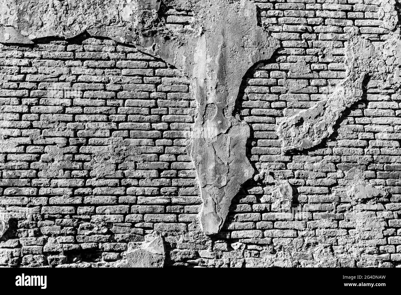 Old damaged brick wall texture Stock Photo - Alamy