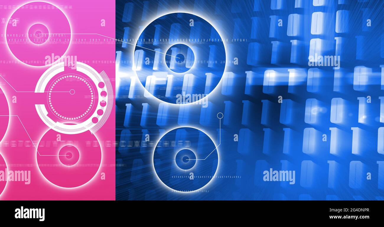 Button round blue hi-res stock photography and images - Alamy