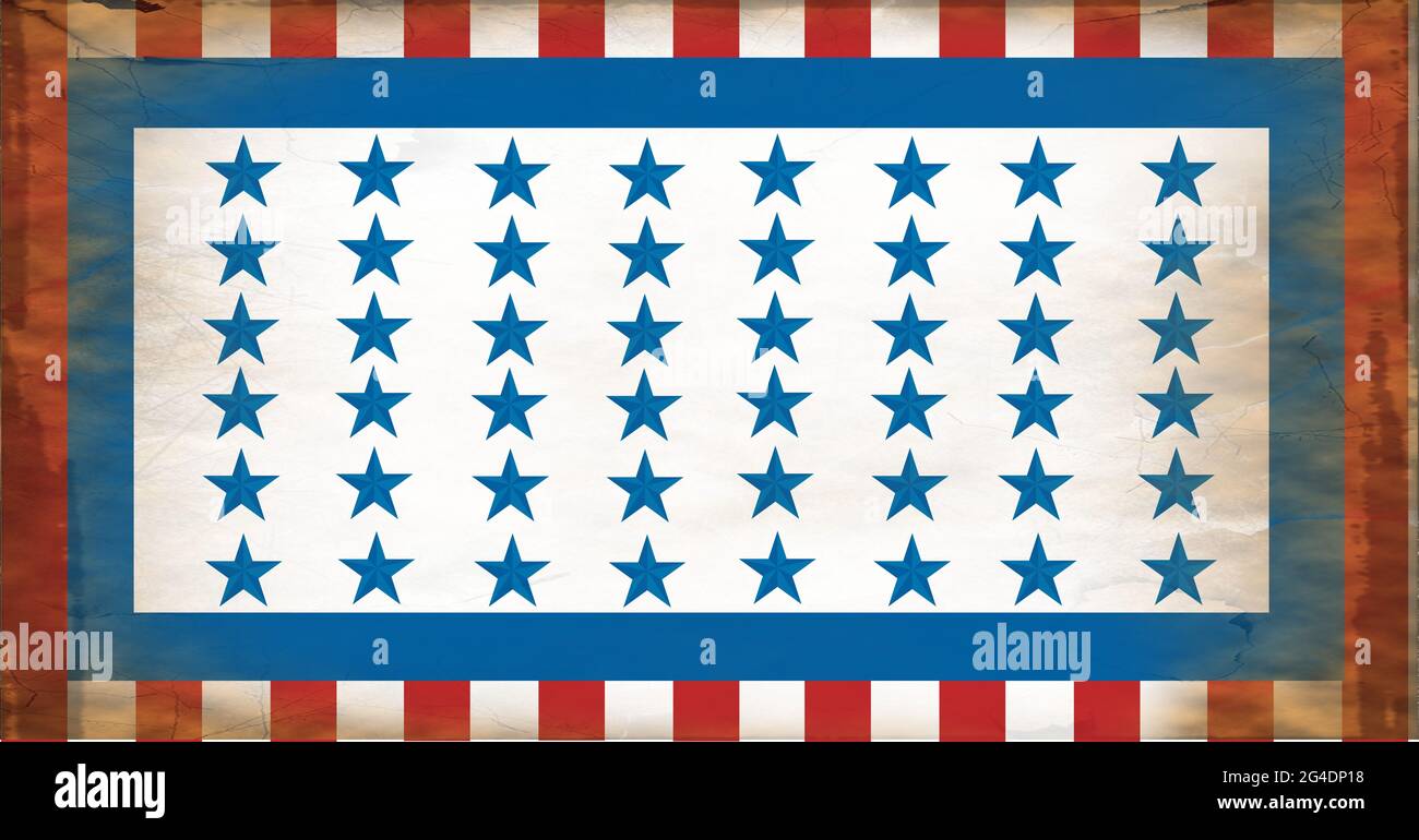 Composition of blue and red stars and stripes Stock Photo - Alamy