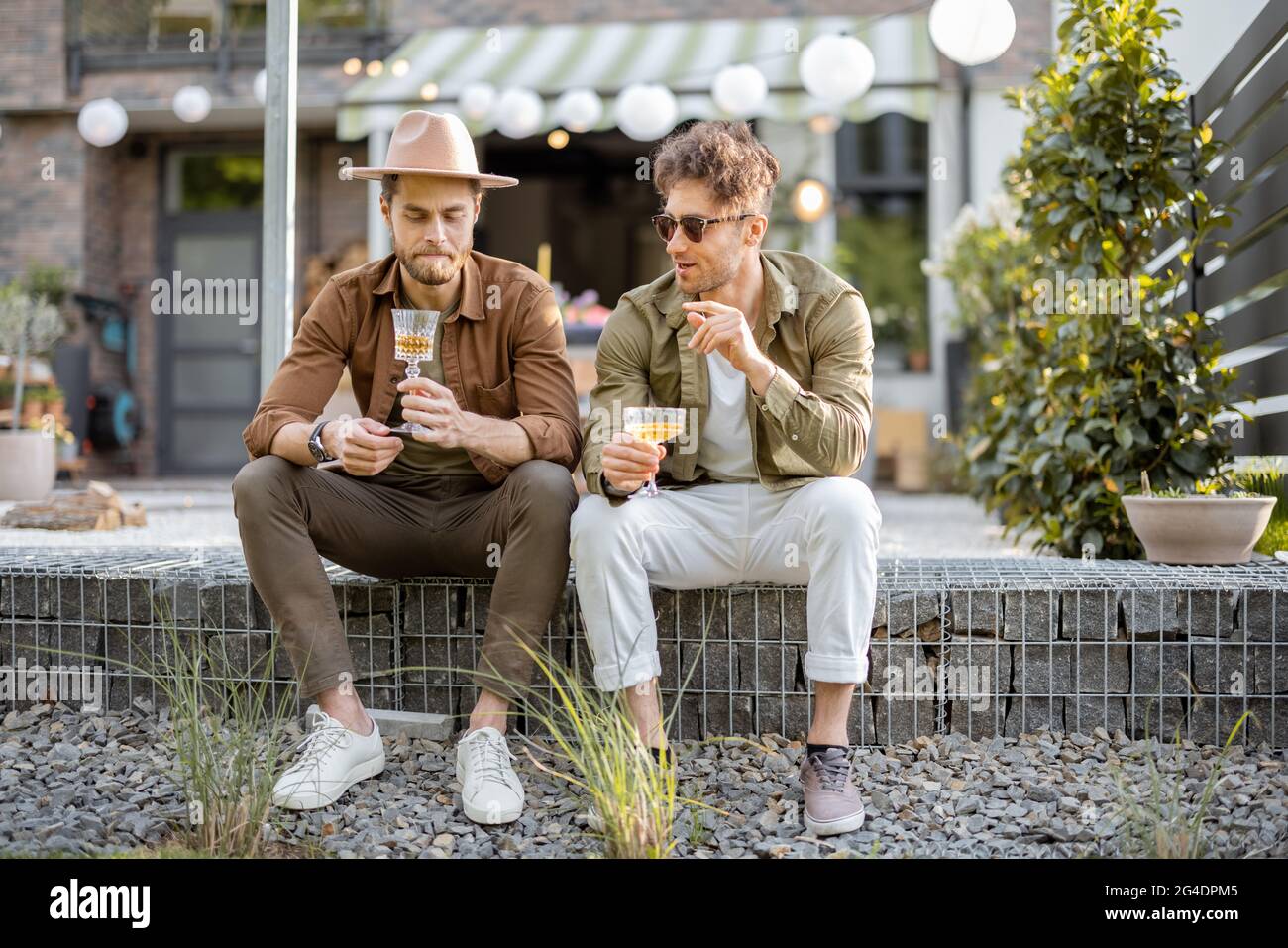 Two Male Friends Talking