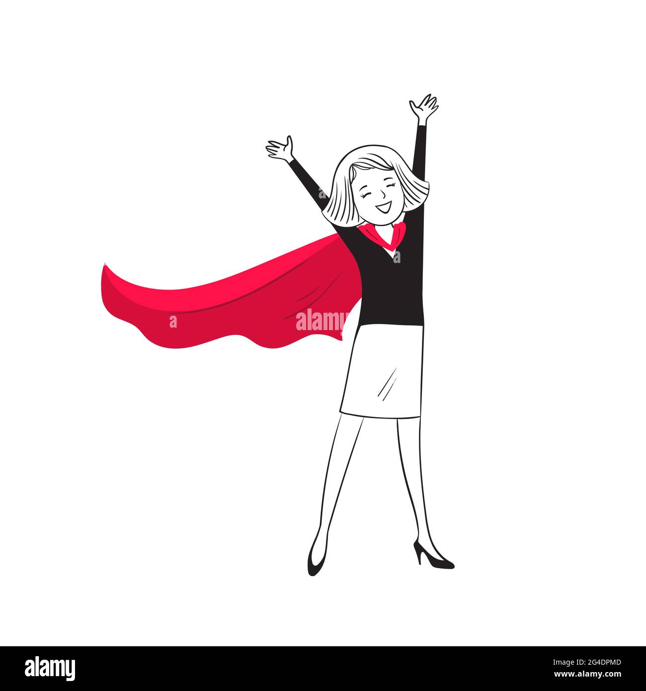 Superhero Cape In The Wind