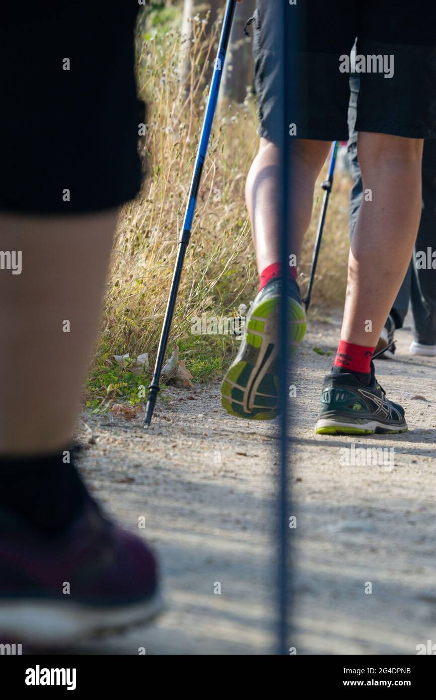 Man woman legs walking street hi-res stock photography and images - Alamy