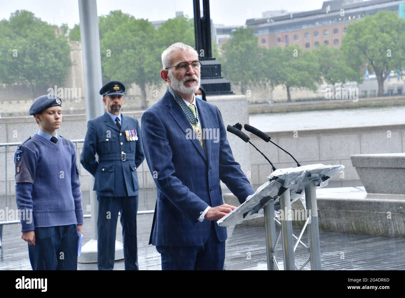 London, UK. 21st June, 2021. Sadiq Khan, Mayor of London to pay tribute ...