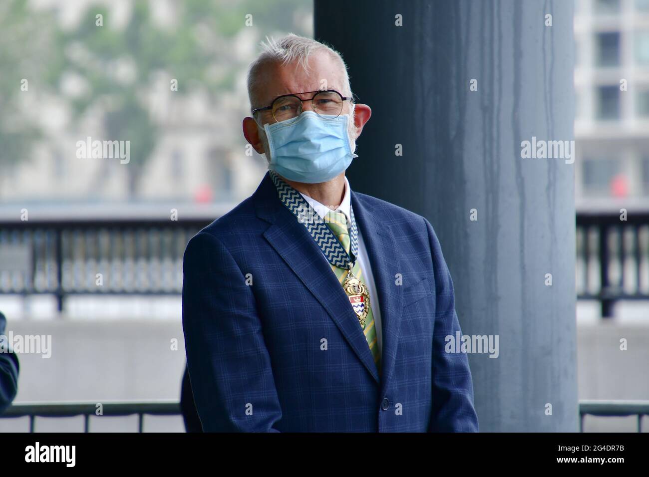 London, UK. 21st June, 2021. Sadiq Khan, Mayor of London to pay tribute ...