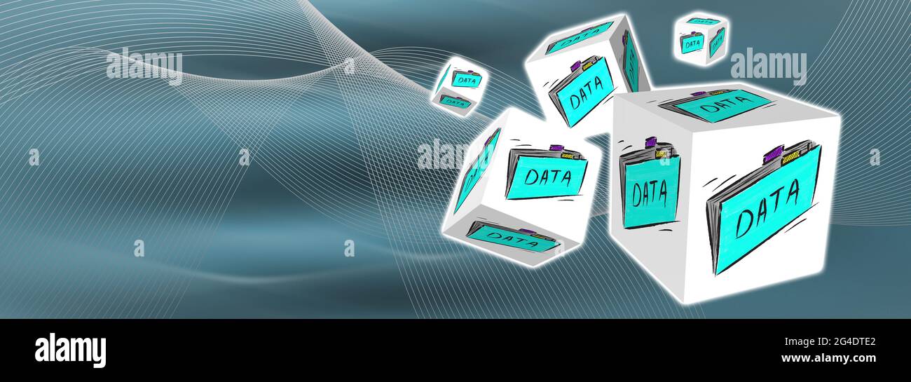 Illustration of a data concept Stock Photo - Alamy