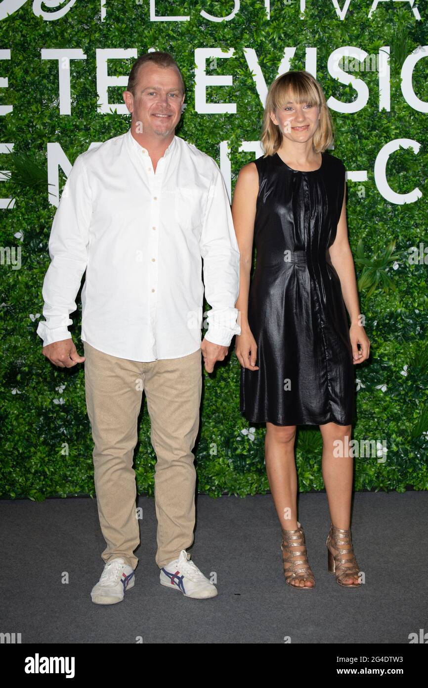 Anton Leach and Jasmine Duthie attend Lions, Bones & Bullets attend a ...