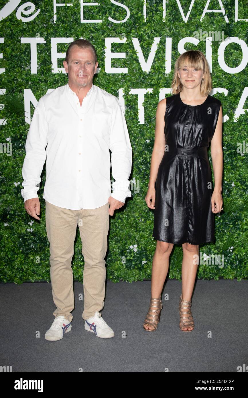 Anton Leach and Jasmine Duthie attend Lions, Bones & Bullets attend a ...