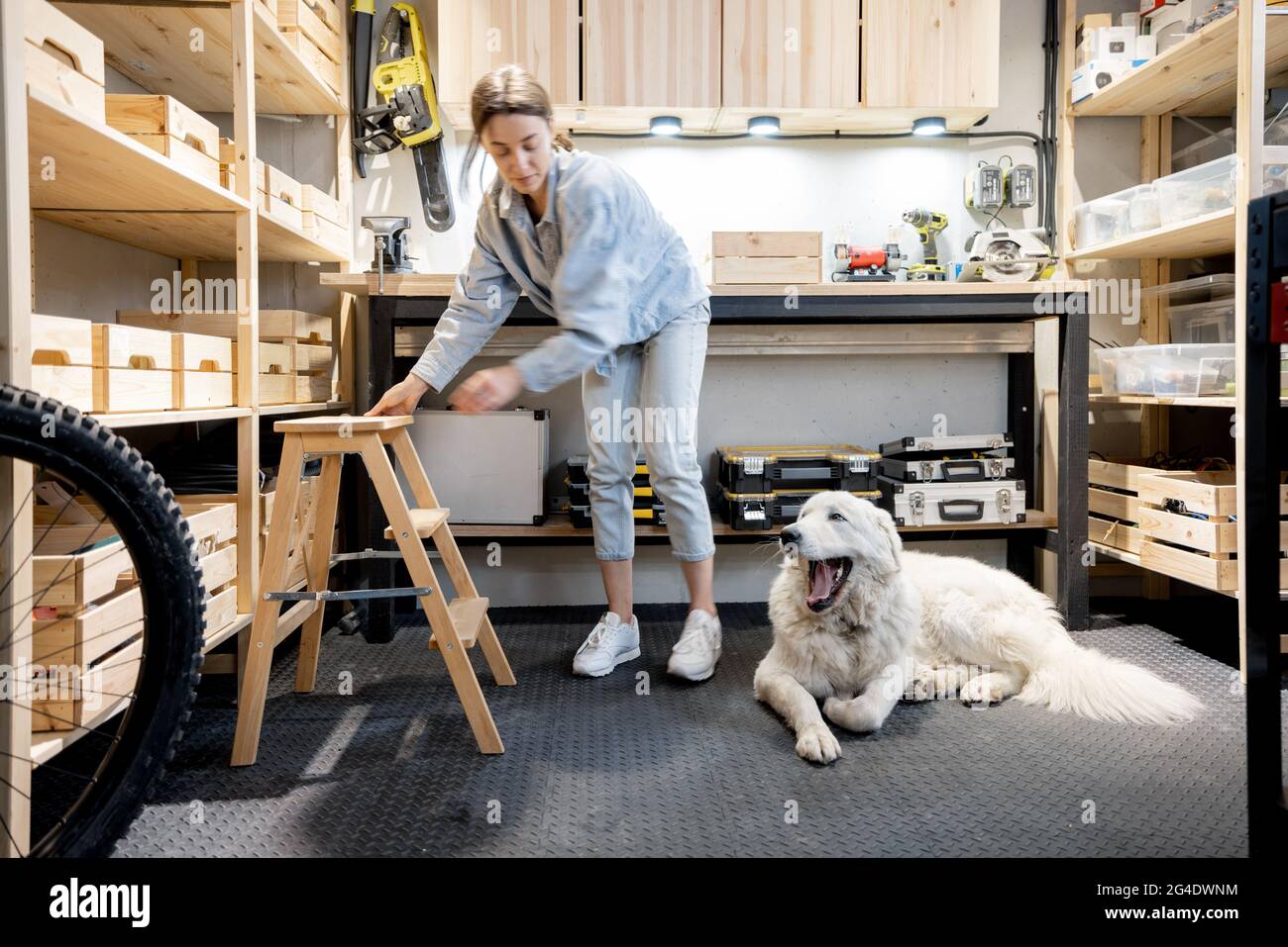 Carpentry workroom hi-res stock photography and images - Alamy