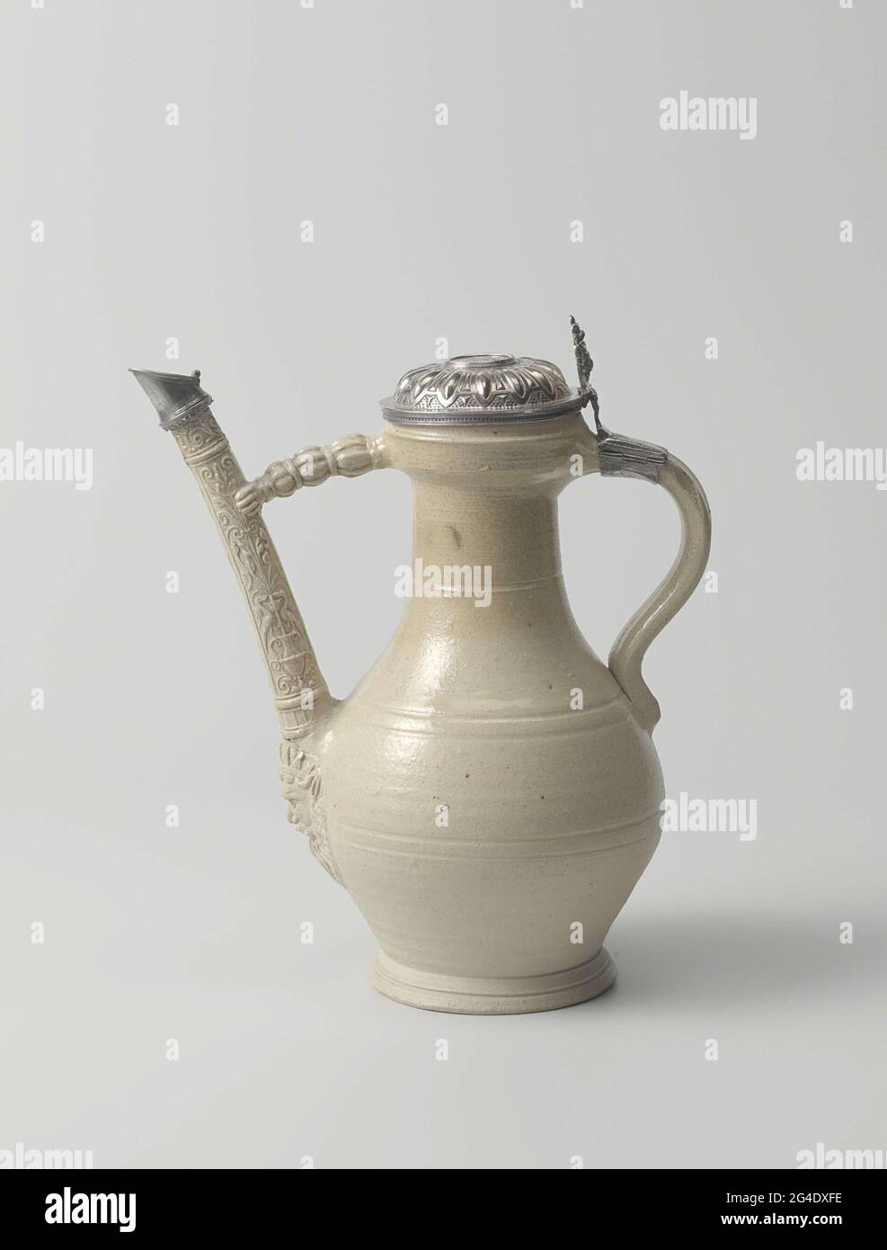 . The shape of this jug is based on that of pewter examples. This type ...