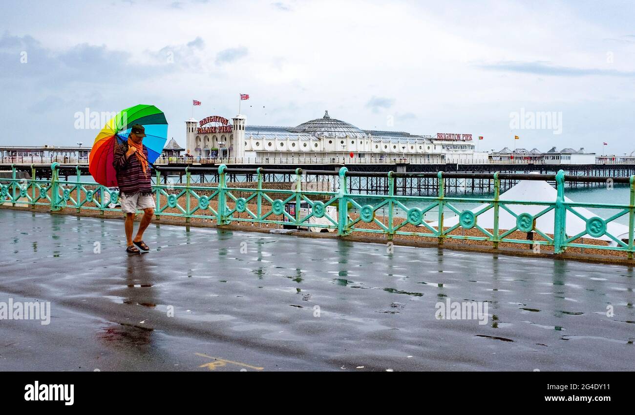 Colourful rainbow umbrella hi-res stock photography and images - Alamy