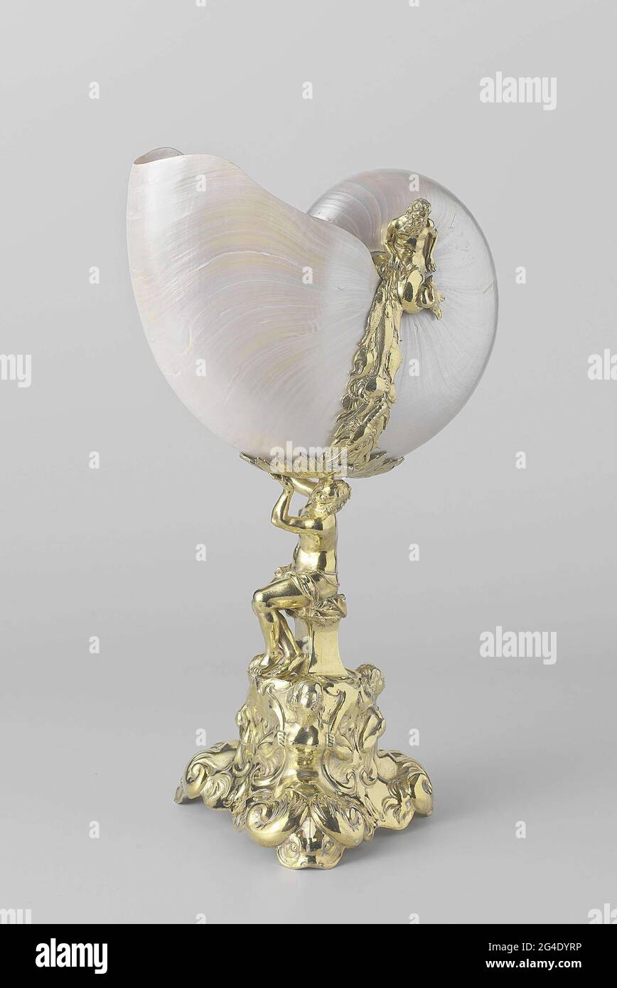 . The body of this cup is made from the shell of a marine mollusc, the ...