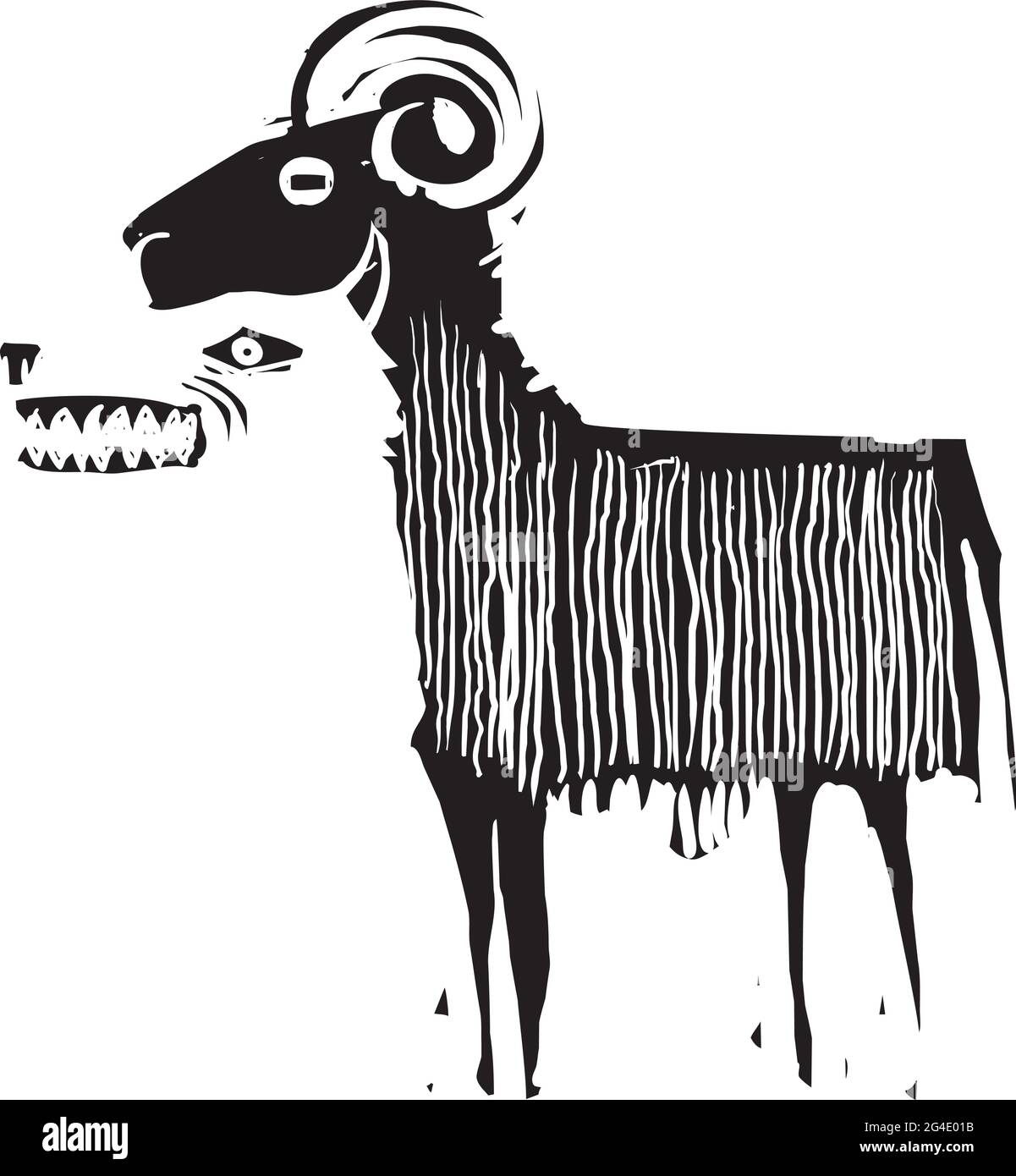 Wolf in sheeps clothing Stock Vector Images - Alamy