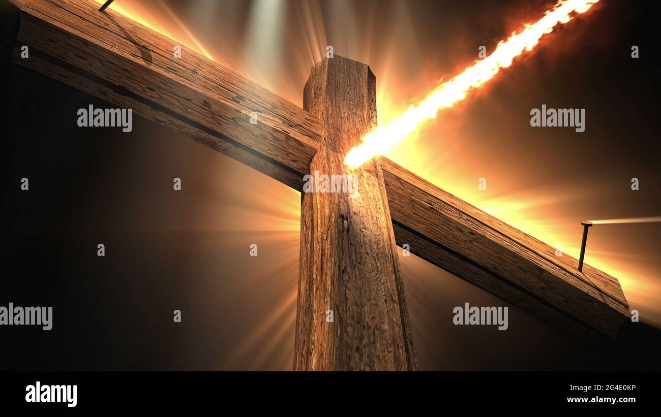 3d illustration - Christianity Religion Symbol Cross Stock Photo - Alamy