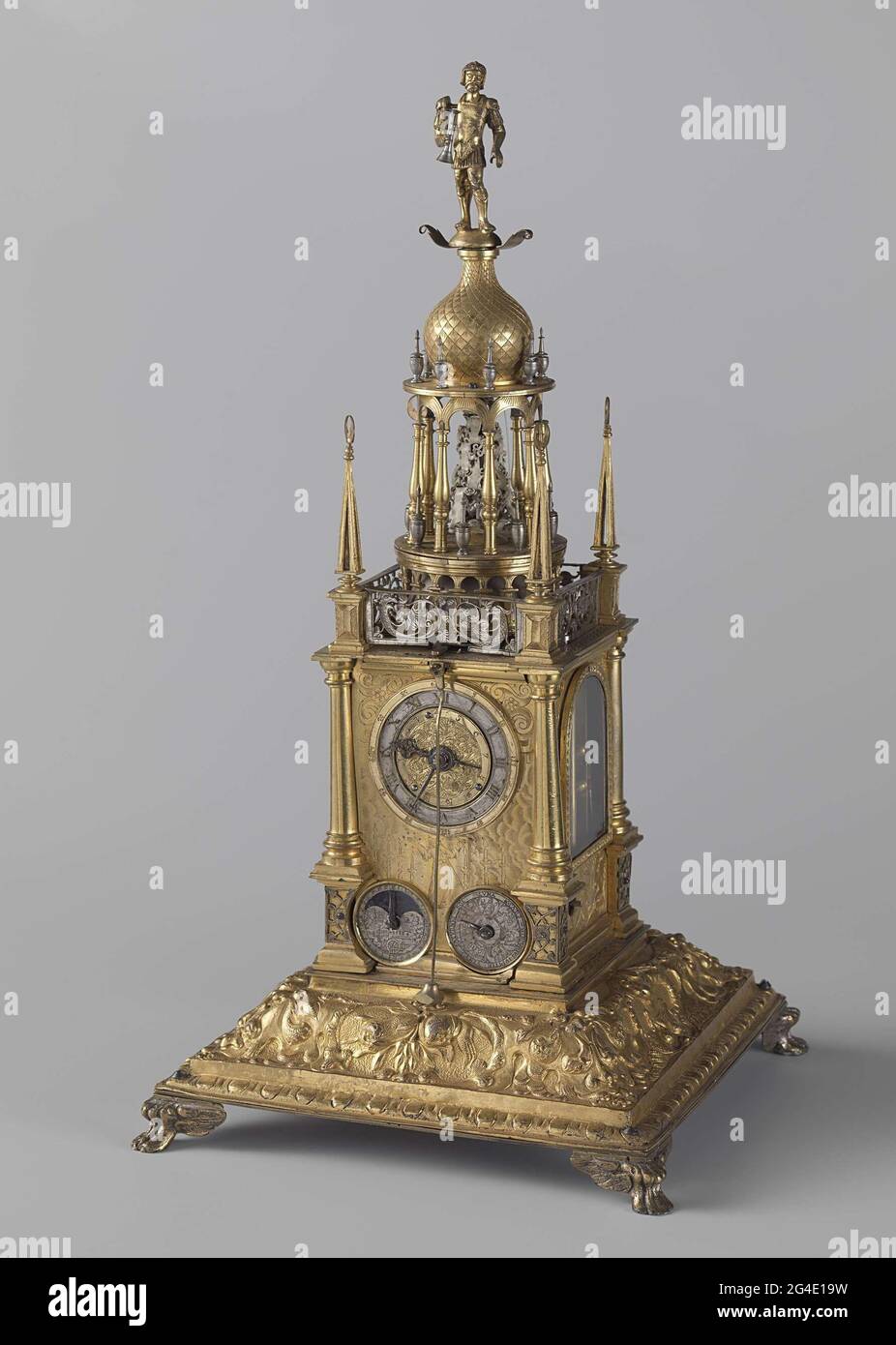 . This clock is a miniature version of the famous astronomical clock ...