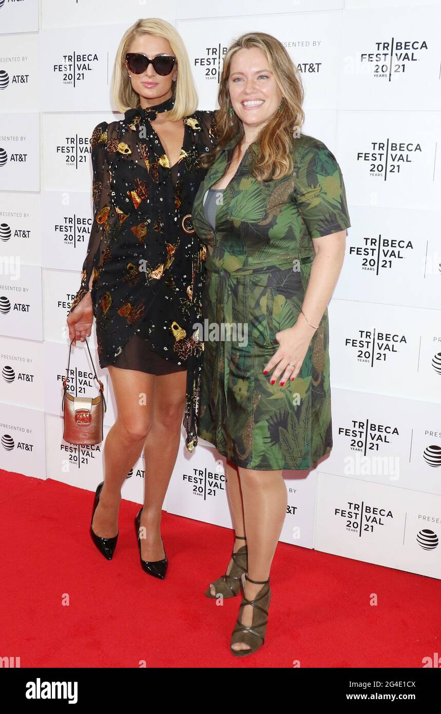 New York, NY, USA. 20th June, 2021. Paris Hilton, Alexandra Dean at the ...