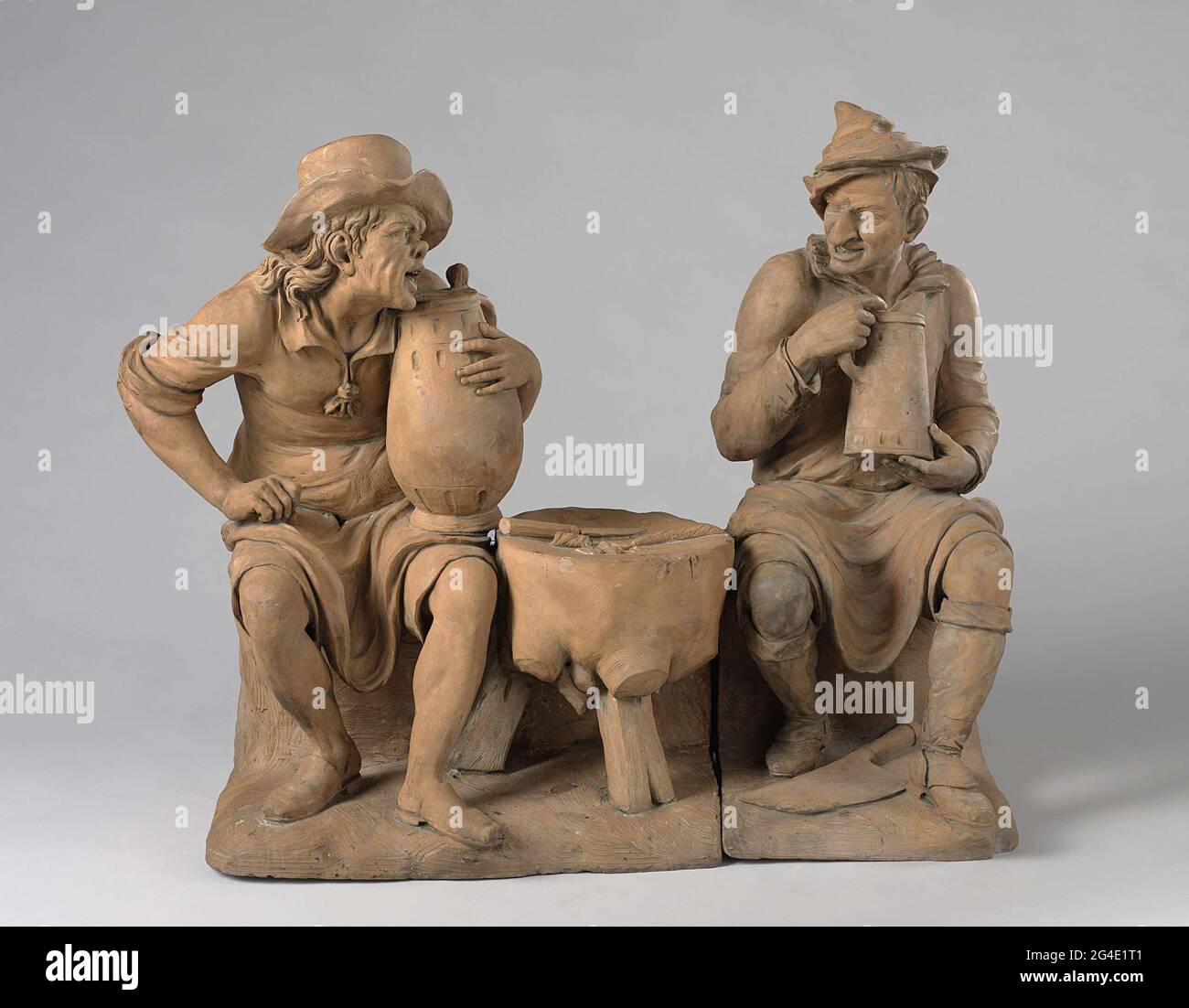 . This monumental depiction of two topers is a symbol of Gluttony. The ...