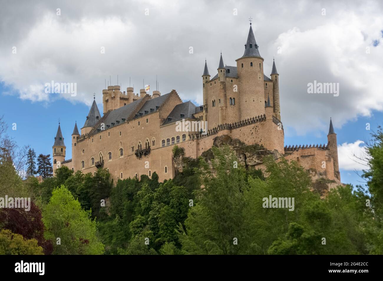 Segovia / Spain - 05 13 2021: Majestic detailed front view at the ...