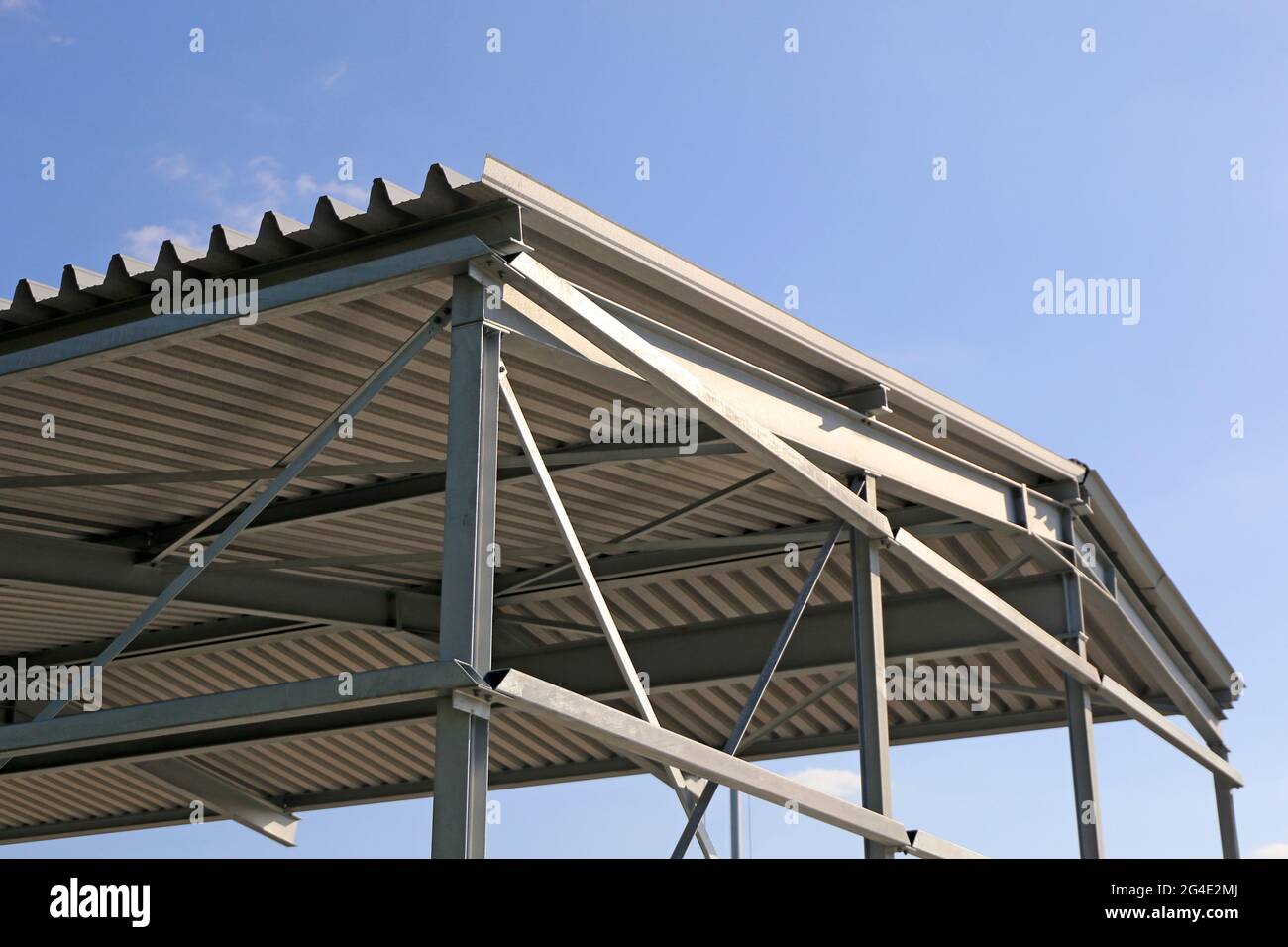 Commercial building, trade hall under construction Stock Photo - Alamy