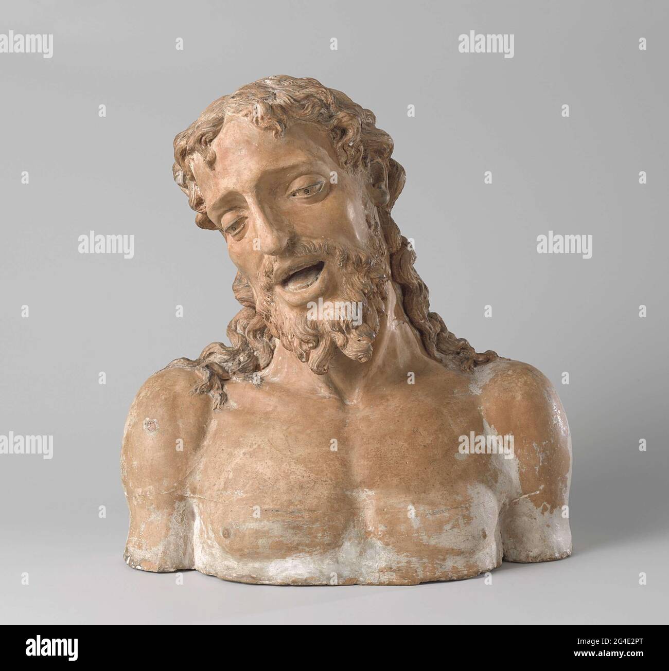 . This impressive bust was originally part of a full-length statue of ...