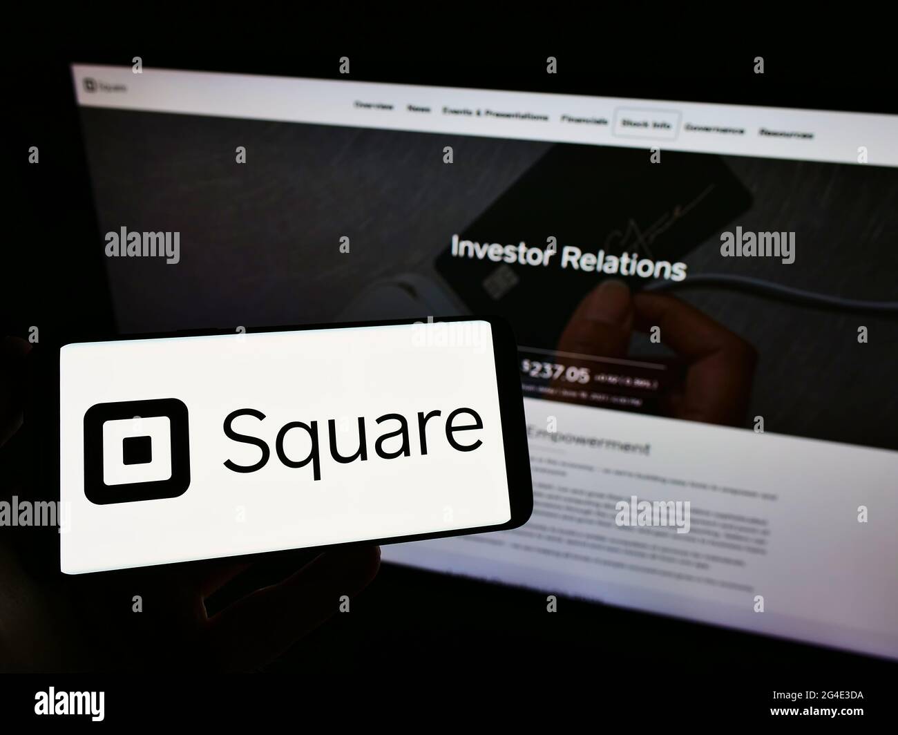 Square logo mobile hi-res stock photography and images - Alamy