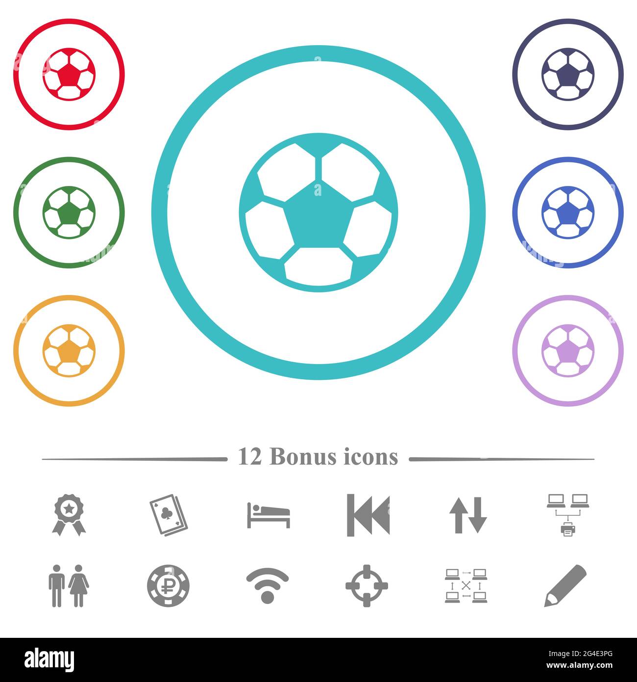 Shape of a soccer ball Stock Vector Images - Alamy