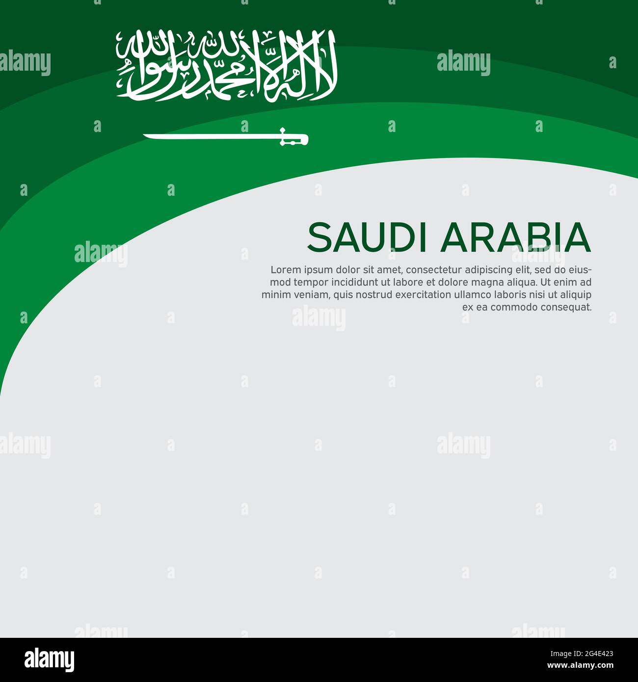 Abstract waving saudi arabia flag. Creative background for the design ...