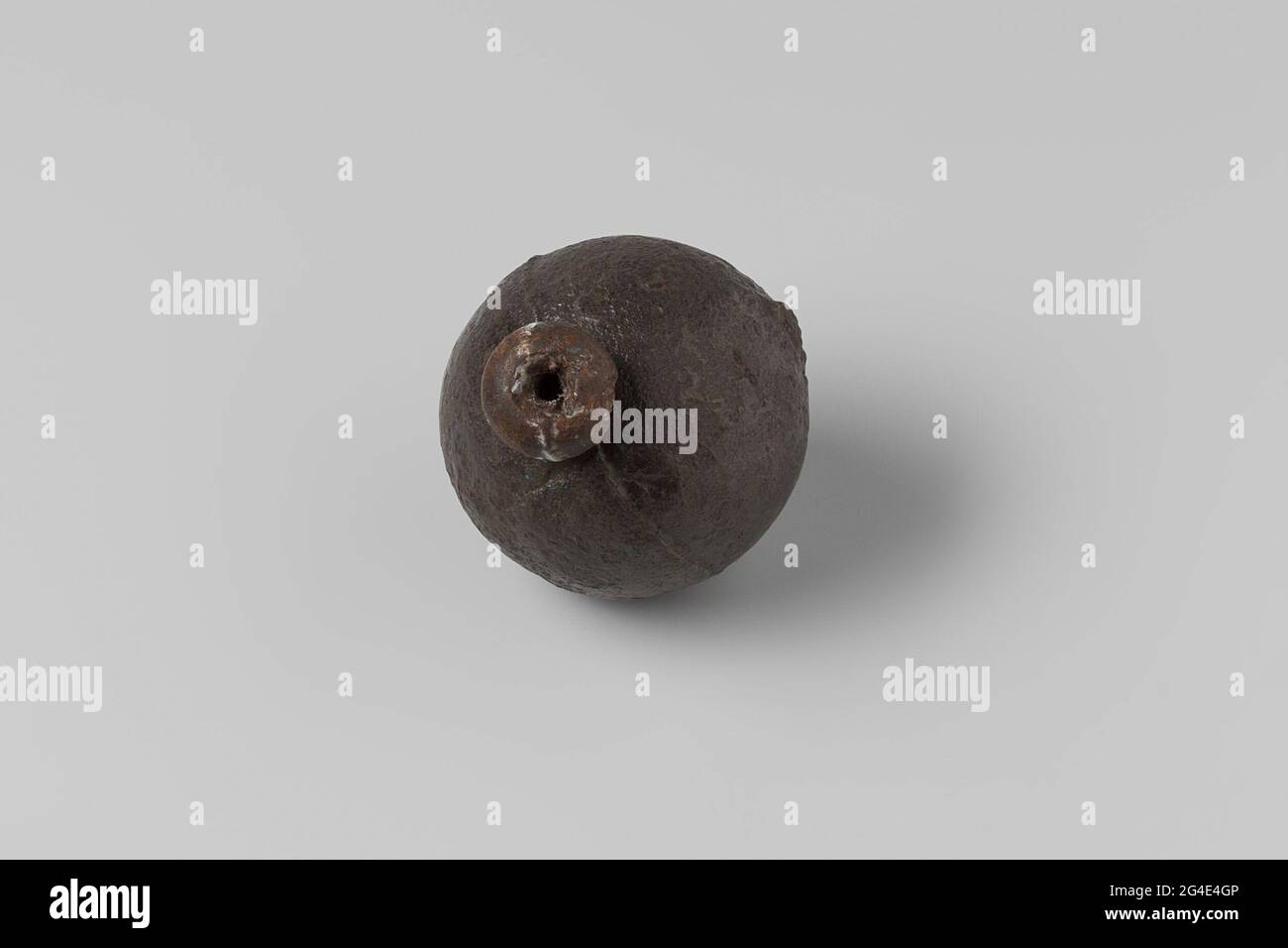 Hand grenade from the wreck of the East India Princesse Maria. Cast ...