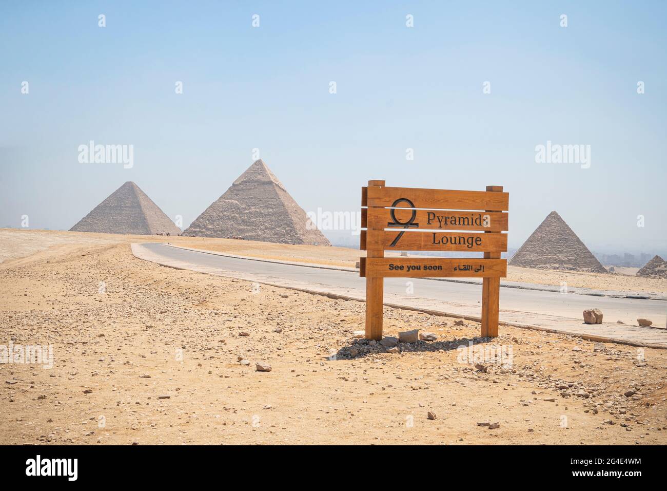 Archaeological complex of the Great Egyptian Pyramids is located on the ...