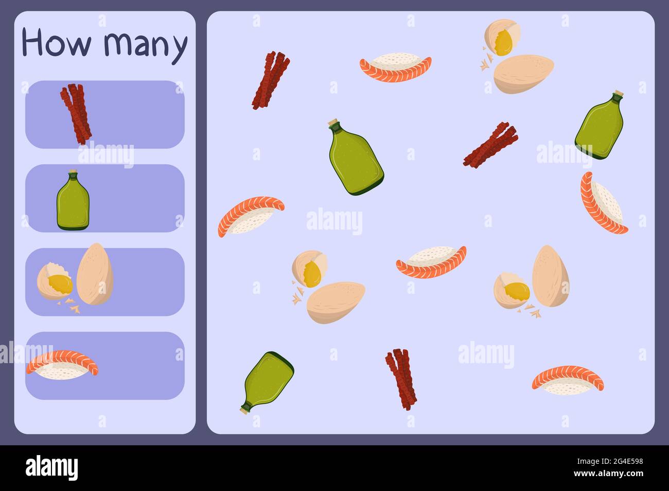 Cartoon illustration educational counting math hi-res stock photography ...