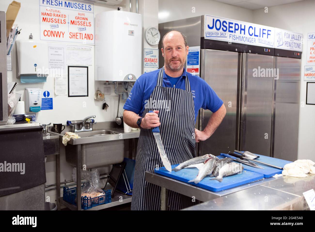 Angus McKinlay , 49, the owner of Joseph Cliff Fishmonger in Barnsley ...