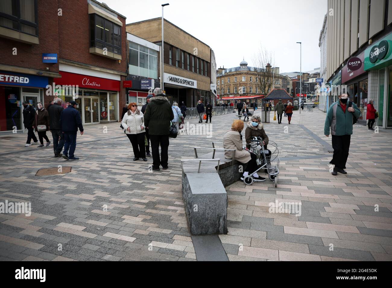 The City centre of Barnsley in South Yorkshire, England Stock Photo - Alamy