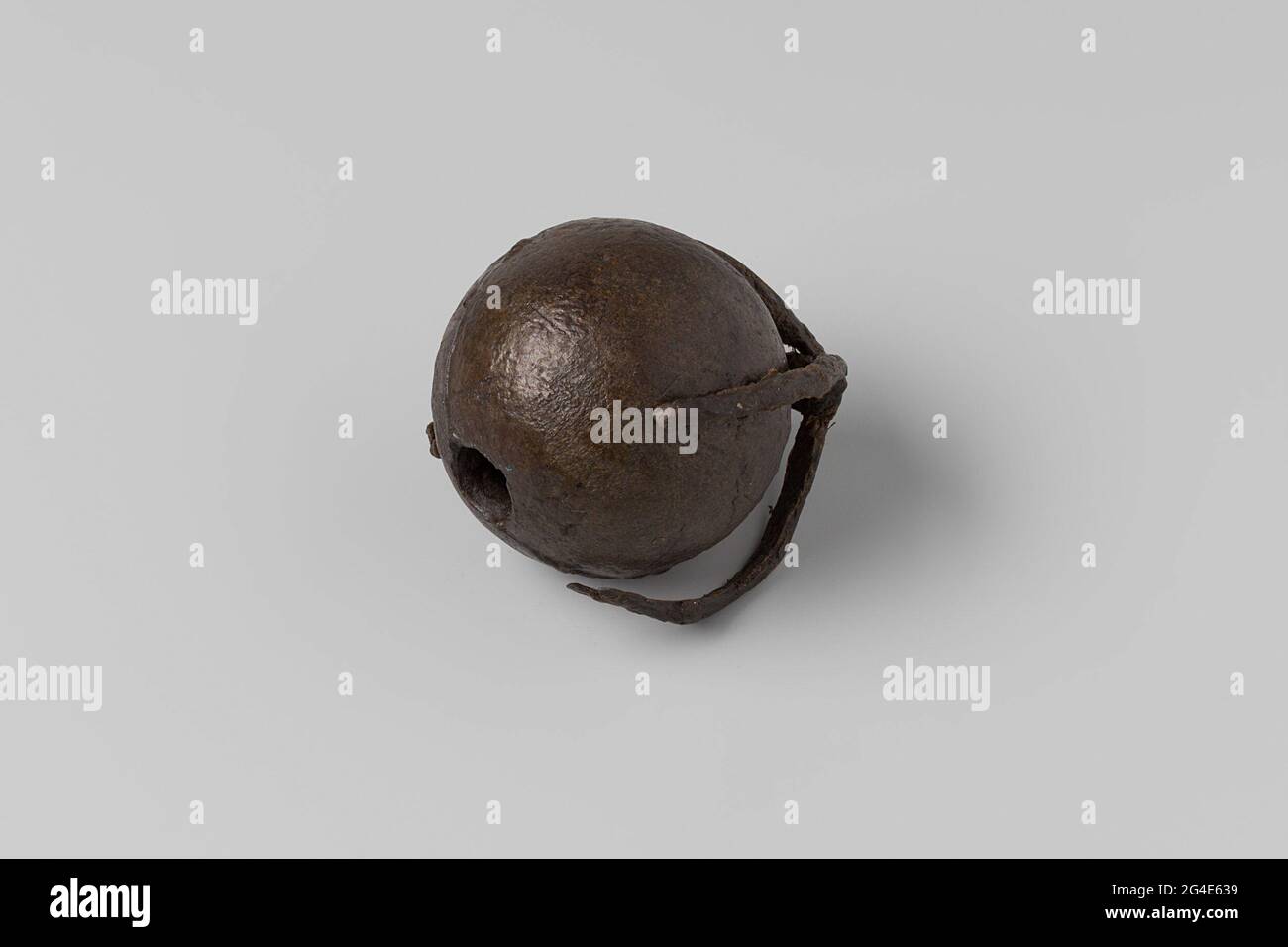 Hand grenade from the wreck of the East India Princesse Maria. Cast ...