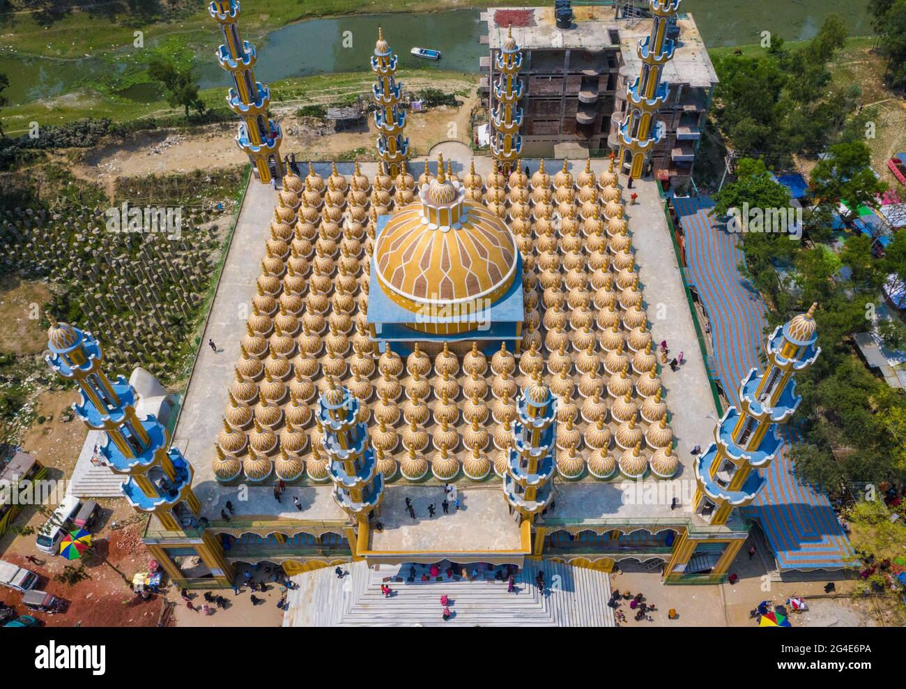201 Dome Mosque in Bangladesh Stock Photo - Alamy