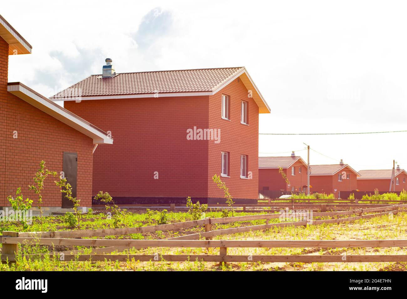 New construction settlement is brick settlement hi-res stock ...