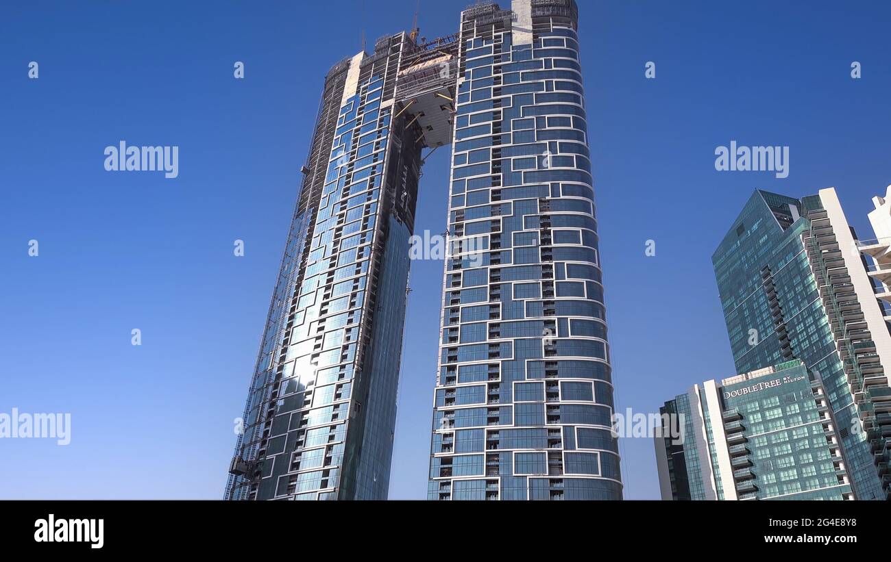 Amazing futuristic cityscape, skyline of Dubai, UAE Stock Photo - Alamy