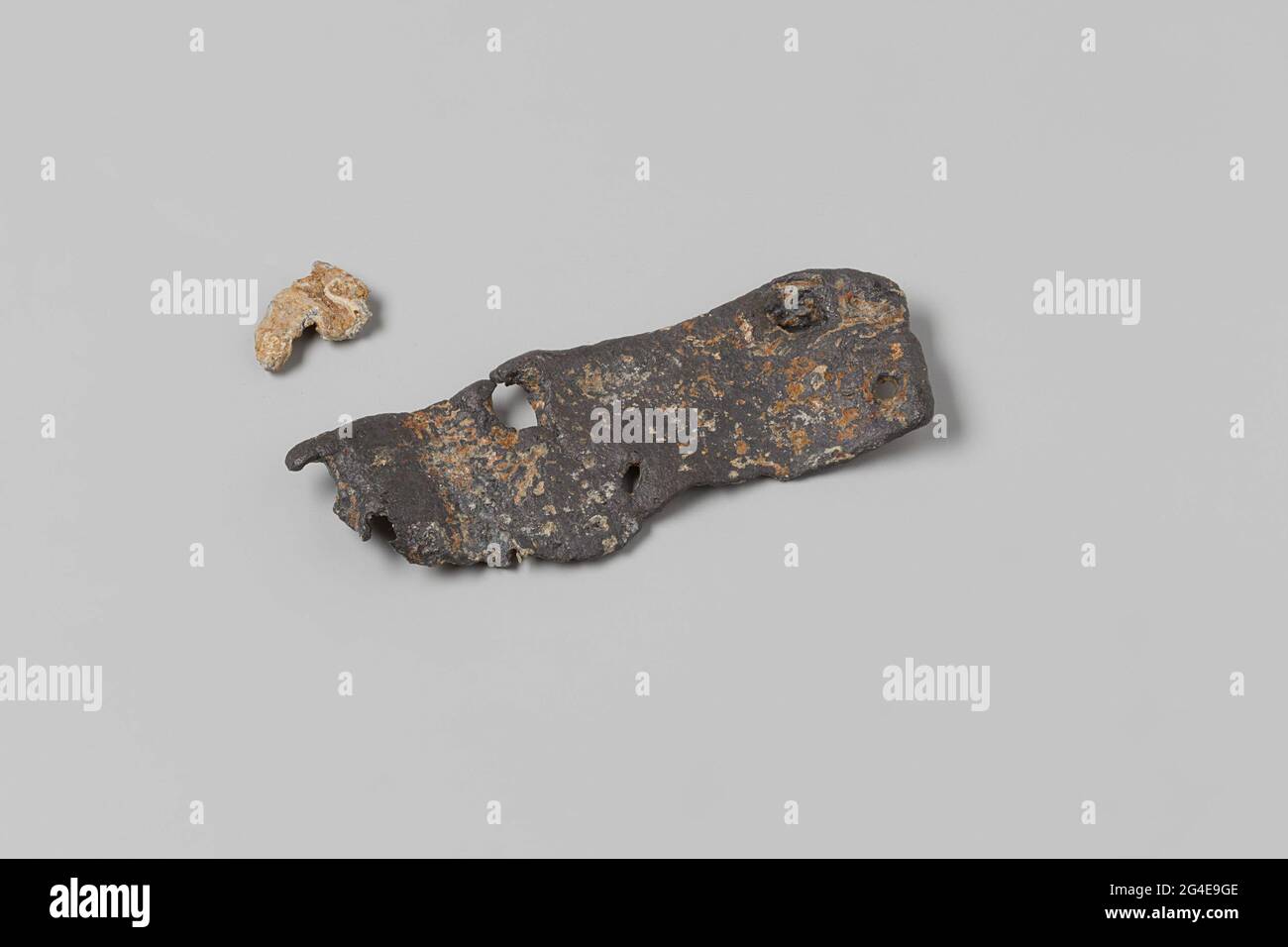 Fragments sheet metal from the wreck of the East India Hollandia. Parts ...