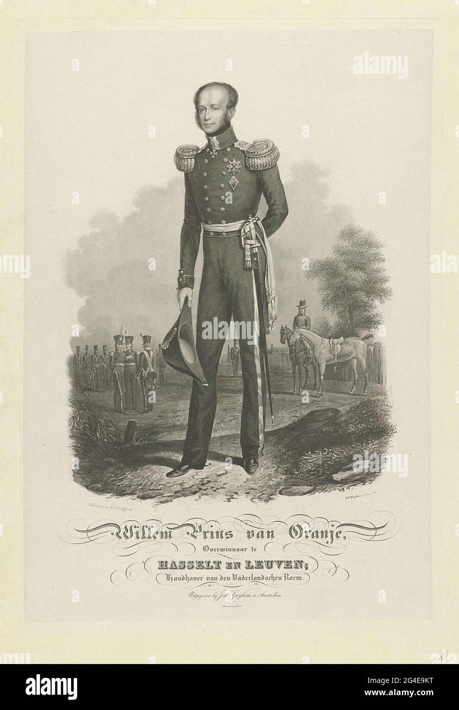 . Portrait of Willem II, King of the Netherlands, as the Prince of ...