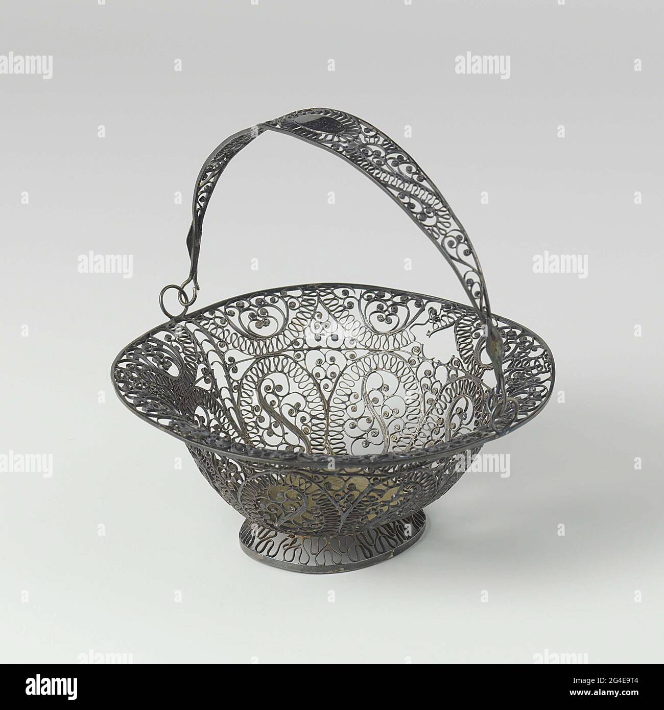 . A basket of silver filigree Stock Photo - Alamy