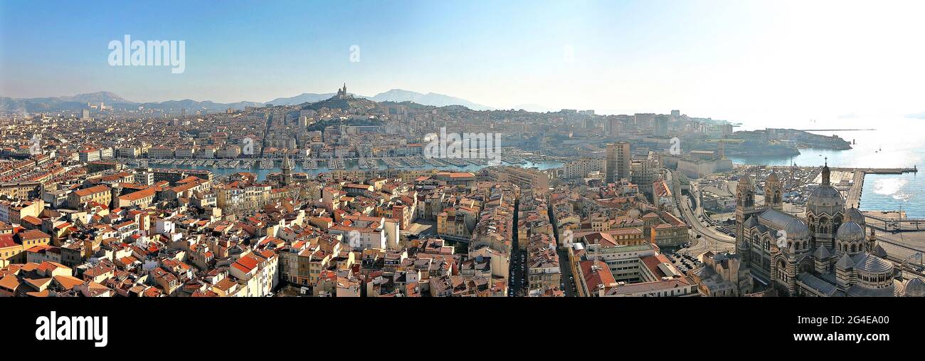 Birds eye view marseille france hi-res stock photography and images - Alamy