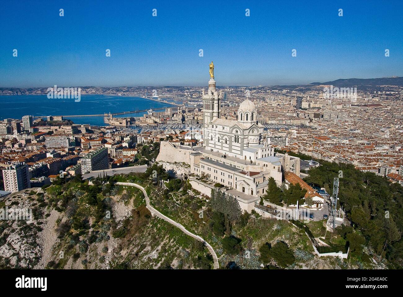 Birds eye view marseille hi-res stock photography and images - Alamy
