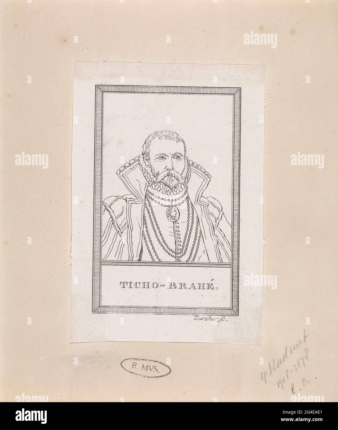 . Portrait of the Danish astronomer Tycho Brahe Stock Photo - Alamy