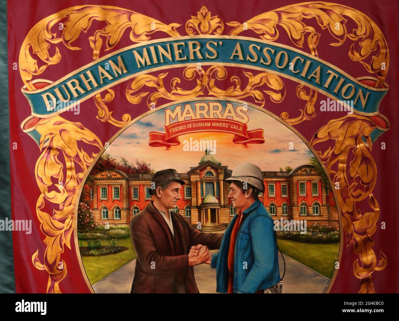 Durham miners banner hi-res stock photography and images - Alamy