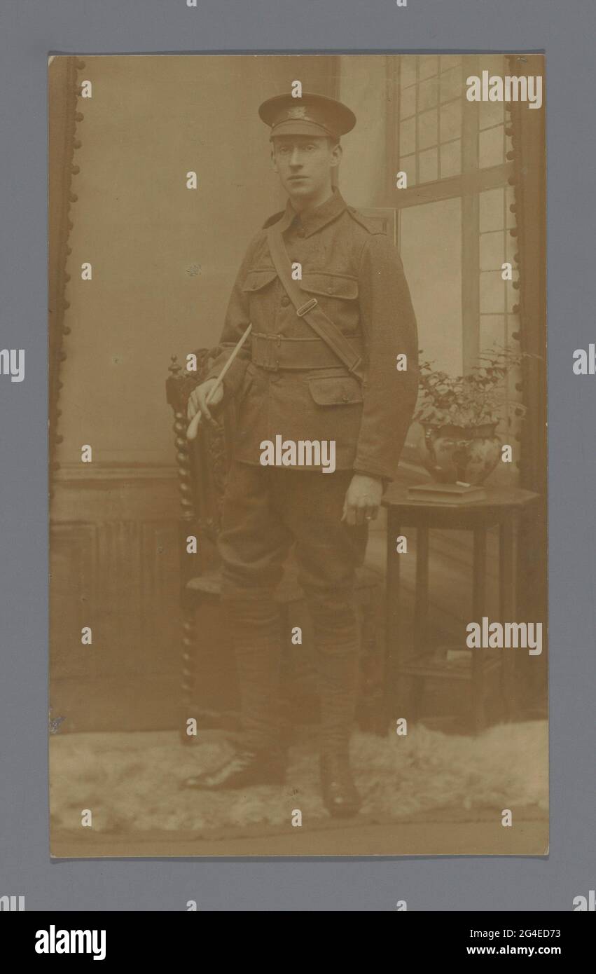 Portrait of an unknown man in uniform Stock Photo - Alamy